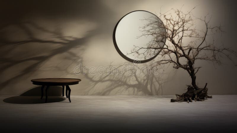 Gradient Shadow Round Background Stock Illustration - Illustration of ...