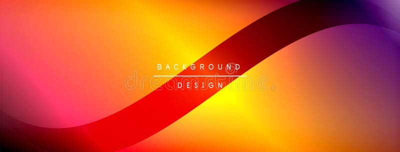 Gradient and Shadow Wave Line Geometric Background. Vector Illustration ...