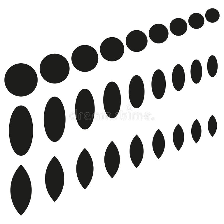 Gradient Shape Pattern. Abstract Geometric Design. Dark Ellipse Texture ...