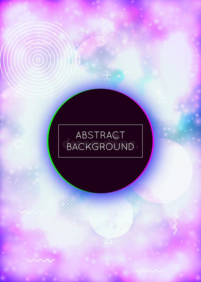 Gradient Shape. Tech Vector. Round Pearlescent Magazine Stock Vector ...