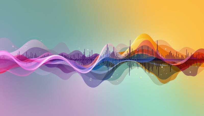 Gradient Simulating Abstract Synesthesia Stock Illustration ...