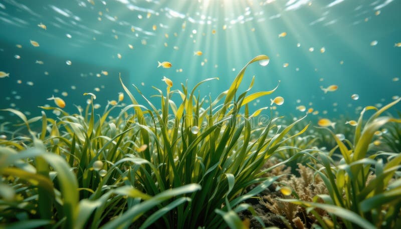 Gradient Simulating Underwater Silence, Deep Kelp Green, Pearl White ...