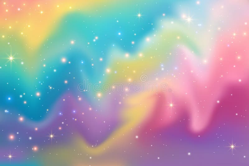 Gradient Sky Background with Stars. Bright Gradient Galaxy. Vector ...