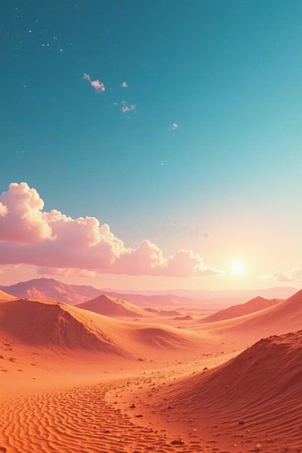 Gradient Sky with Wispy Clouds and Scattered Dust Motes Organic Forms ...