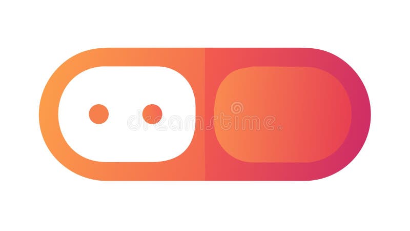 Gradient Slider Control Switch Vector Icon, Vector Design Generative AI ...