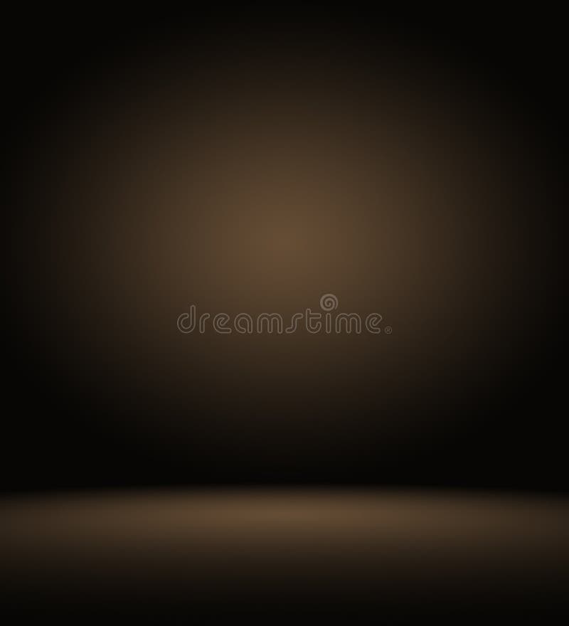 Gradient Smooth Brown and Black Abstract Background Stock Illustration ...