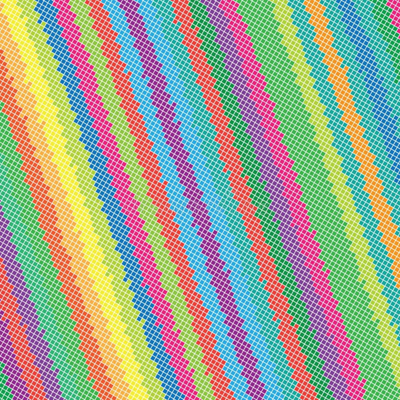 Gradient Spectrum Colors Pixel Squares Vector Background Pattern ...