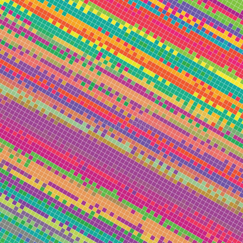 Gradient Spectrum Light Colorful Pixels Squares Vector Background ...