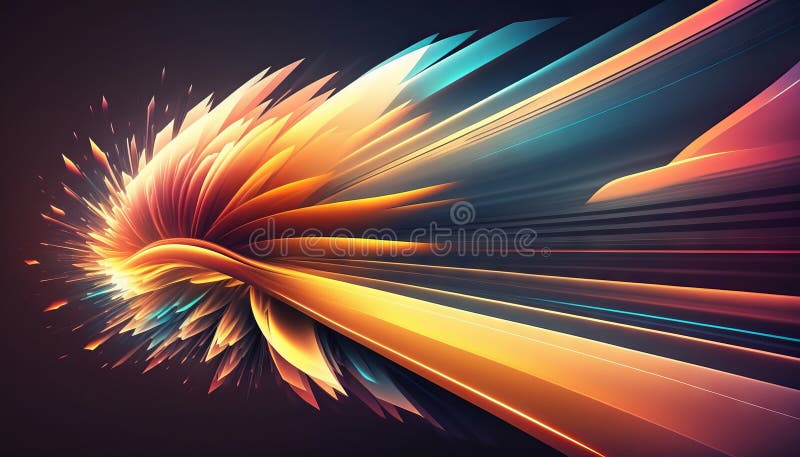 Gradient Speed Motion Colorful Background. Generative Ai Stock ...