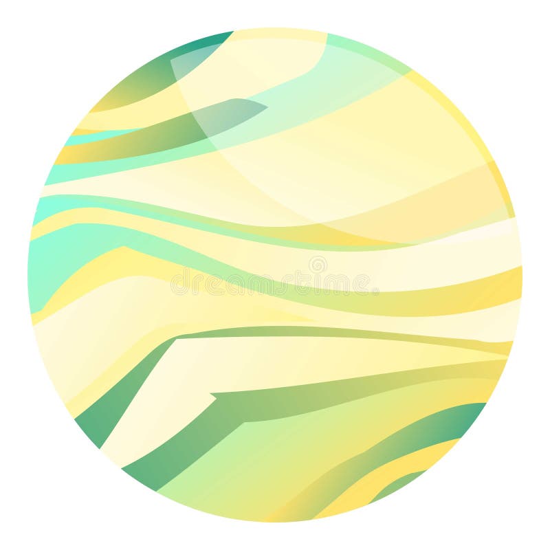 Gradient Sphere Icon Cartoon Vector. Circle Ball Stock Vector - Illustration of candy, cartoon ...