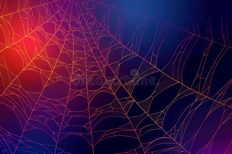Gradient Spider Web for a Spooky and Halloween-themed Design Stock ...