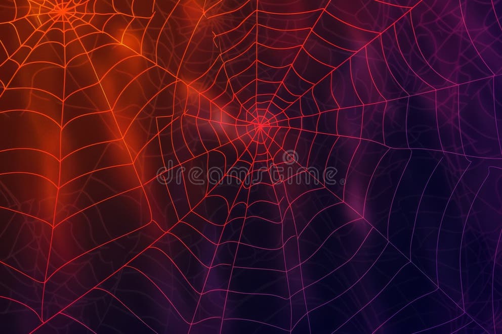 Gradient Spider Web for a Spooky and Halloween-themed Design Stock ...