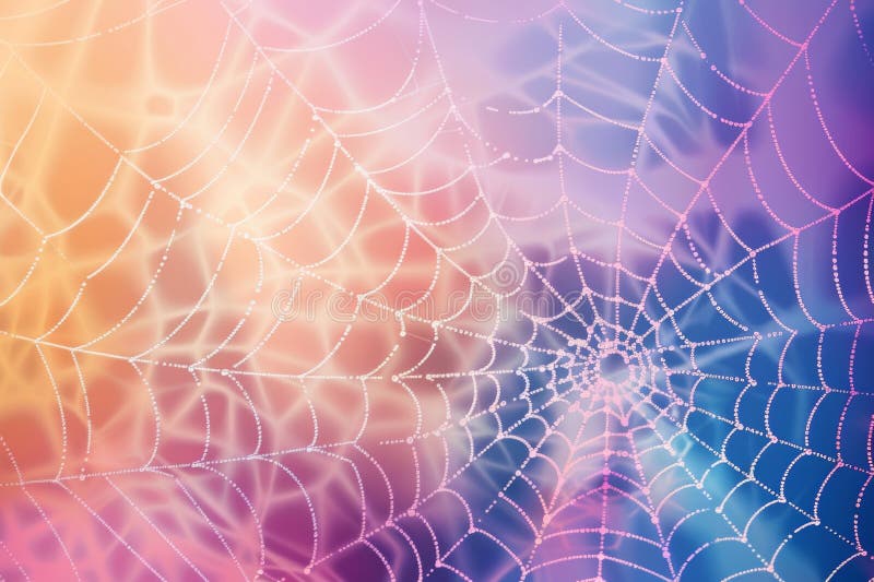 Gradient Spider Web for a Spooky and Halloween-themed Design Stock ...