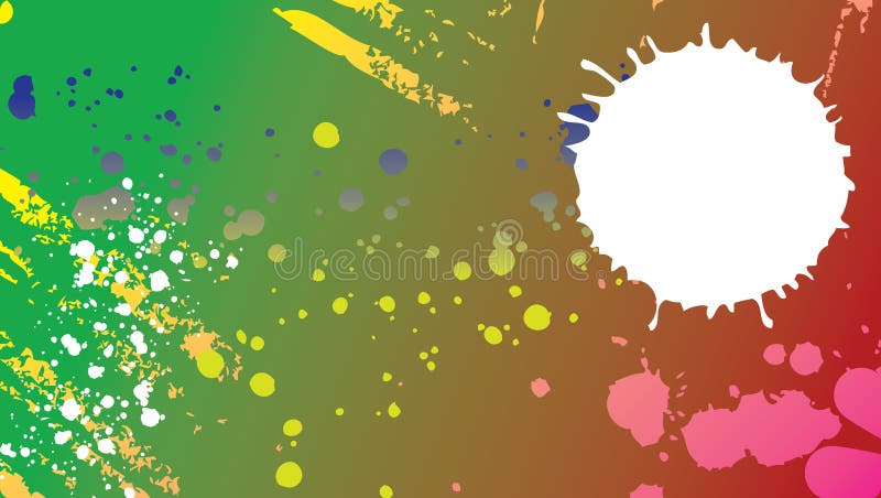Gradient Splash Paint Artistic Effect. Stock Illustration ...
