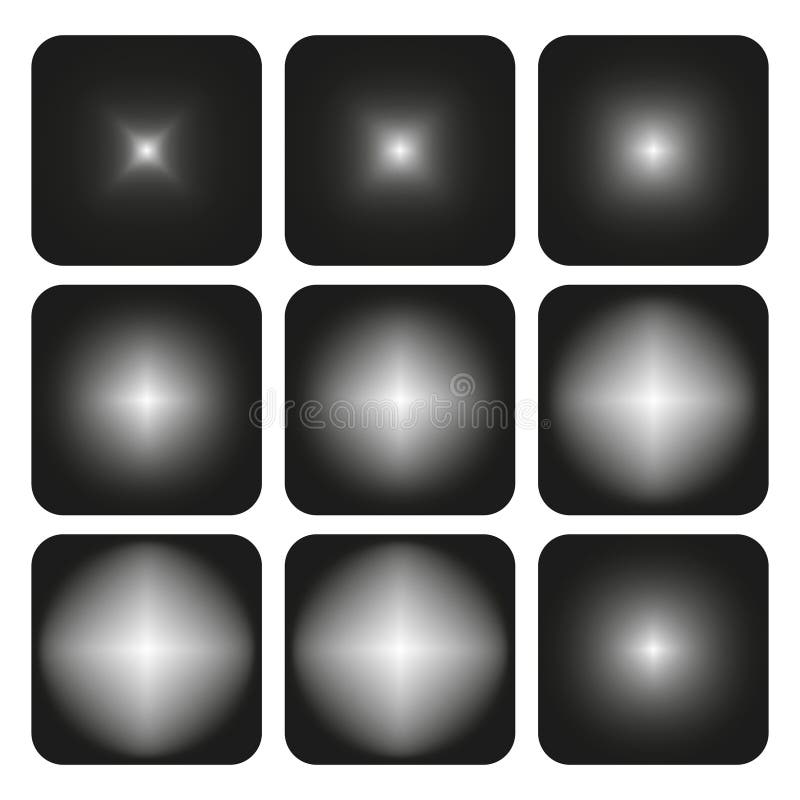 Gradient Squares Design. Blurred Geometric Effects. Black and White ...