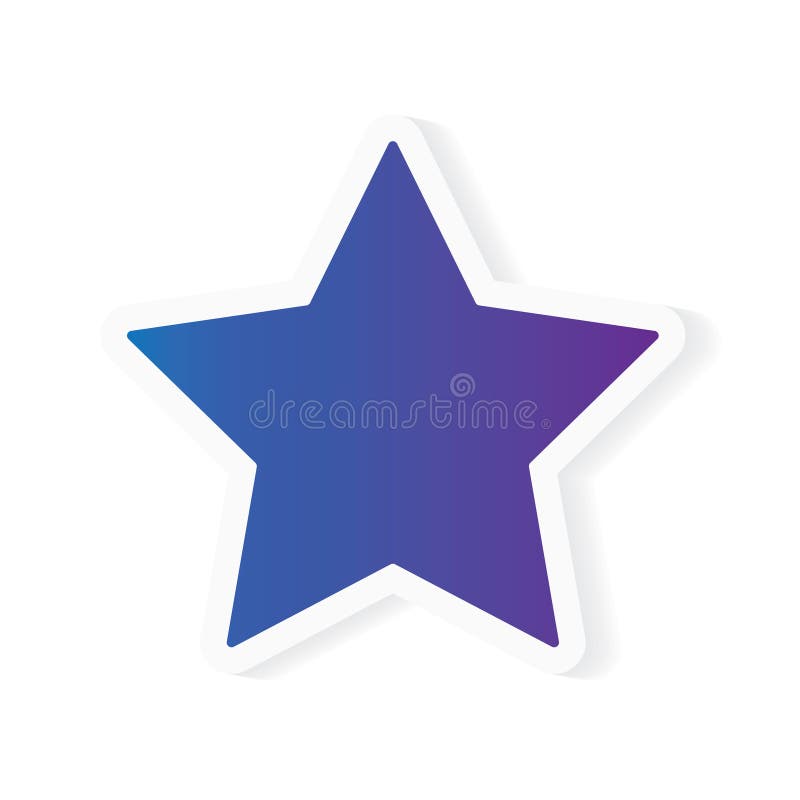 Gradient star icon stock vector. Illustration of business - 156396585