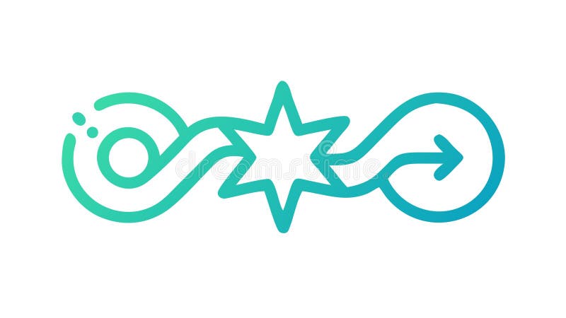 Dynamic Looped Arrow Path Stock Illustrations – 11 Dynamic Looped Arrow ...