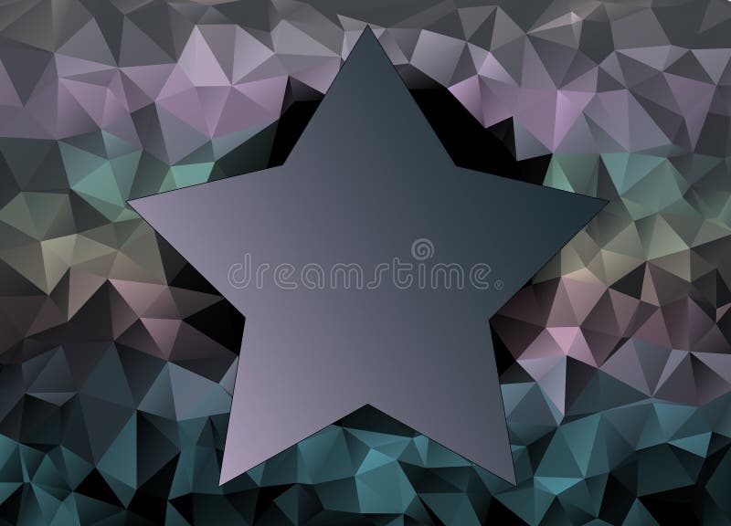 Gradient Star on Luxury Abstract Low Poly Polygonal Background Vector ...