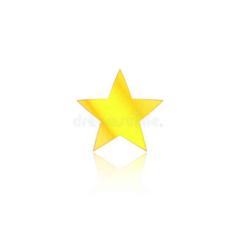 Gradient star with shadow stock illustration. Illustration of event ...