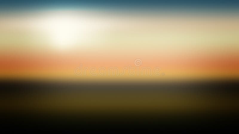 Gradient Sun Background Abstract Design, Blur Art Stock Illustration ...