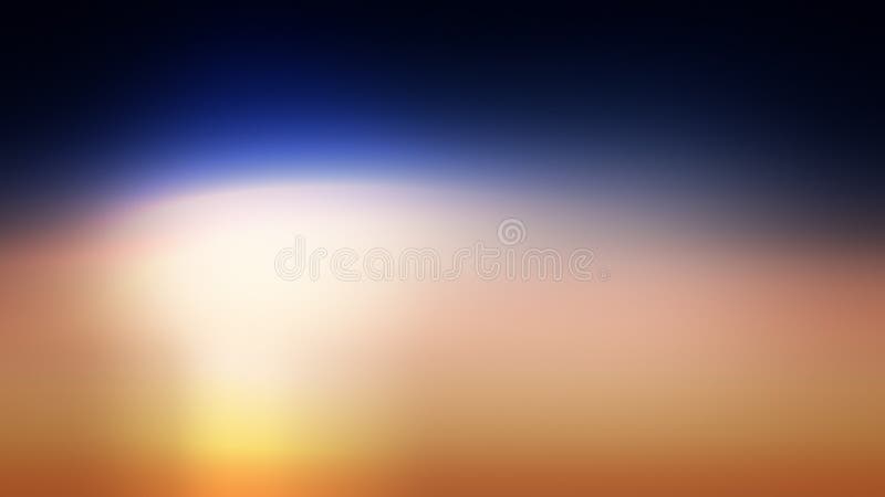 Gradient Sun Background Abstract Design, Sunset Stock Illustration ...