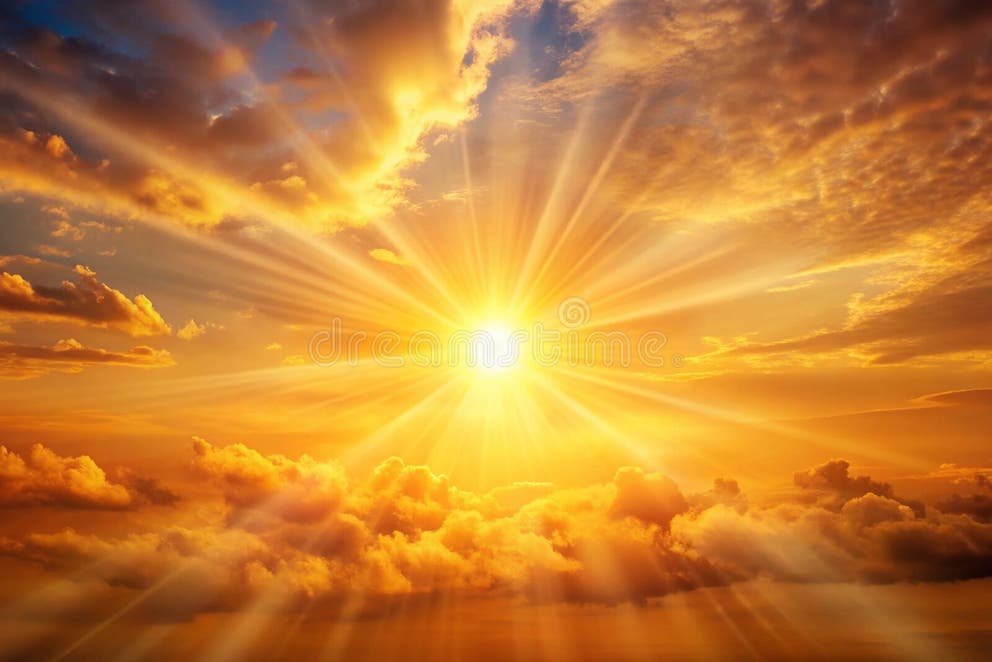 Gradient Sunset Effect Light Yellow Sun Shine Orange Dramatic Pastel ...