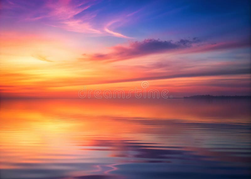 Gradient with Sunset Tones Moving from Soft Peach To Warm Coral Stock ...