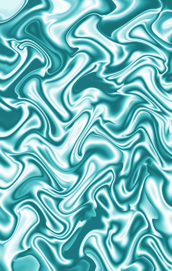 Gradient Teal Blue 3D Wavy Satin Fabric Artistic Texture Stock ...