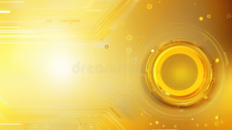 Gradient Tech Background Yellow Stock Illustration - Illustration of ...