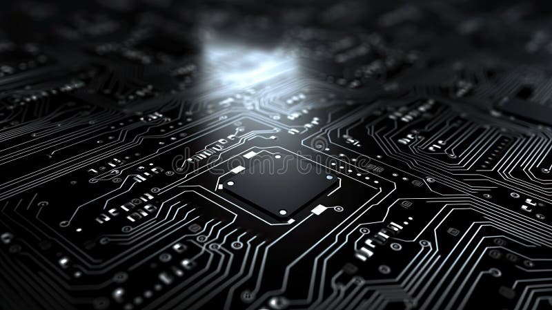 Gradient Technology Background Gray Stock Illustration - Illustration ...