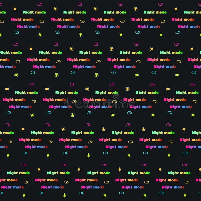 Gradient Text - Night Mode, Vector Rainbow Style on Dark Background ...