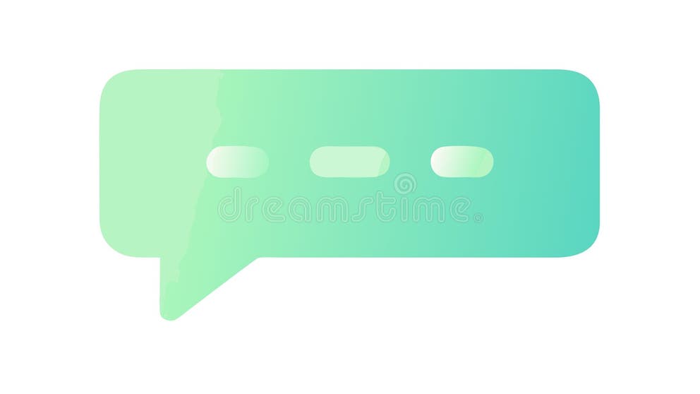 Gradient ThreeDot Chat Bubble Icon, Typing Indicator, Vector Design ...