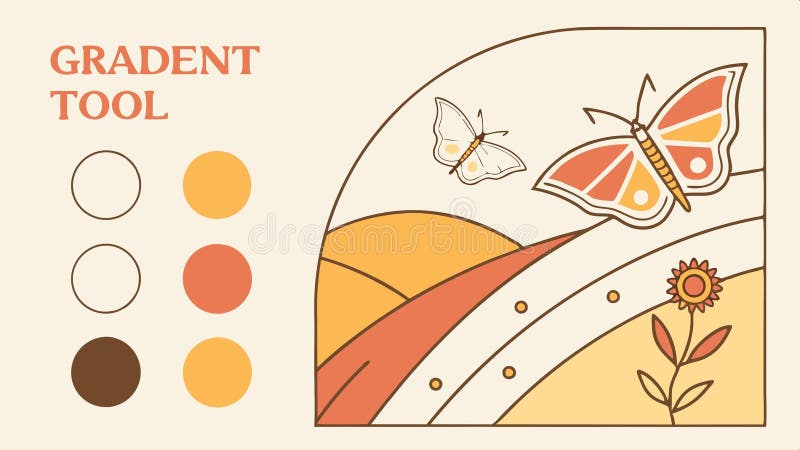 Gradient Tool Color Palette, Design Element and Color Selection for ...