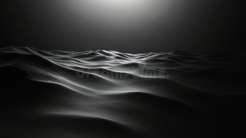 A Gradient Transitioning from Shadowy Gray To Pitch Black, Creating a ...