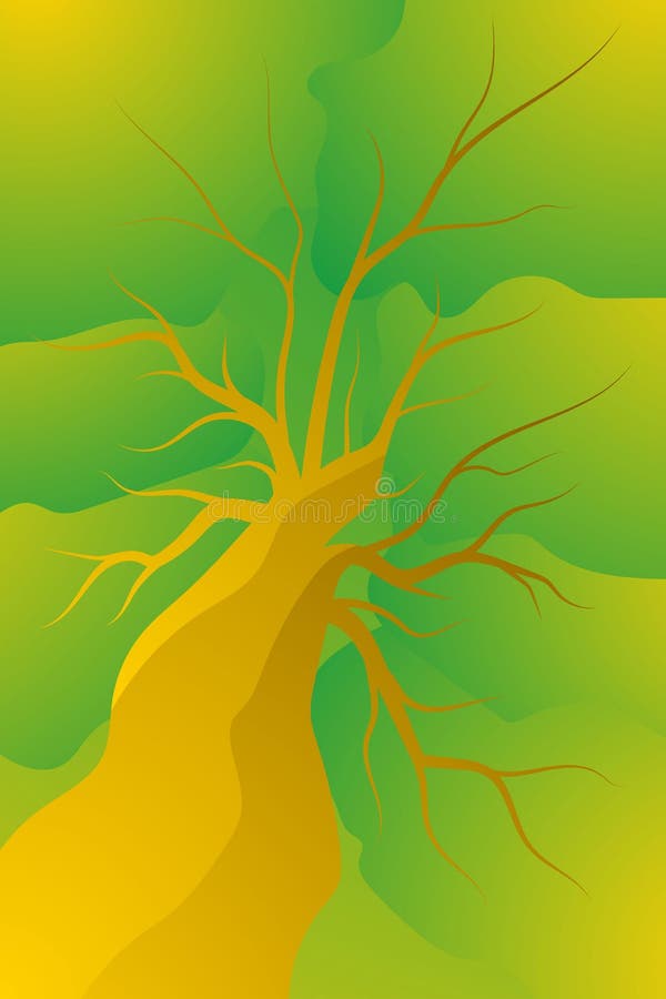 Gradient Tree Cover Background Design Stock Vector - Illustration of ...