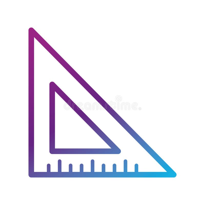 Gradient Triangle Icon in Purple and Blue Tones Vector Stock Vector ...