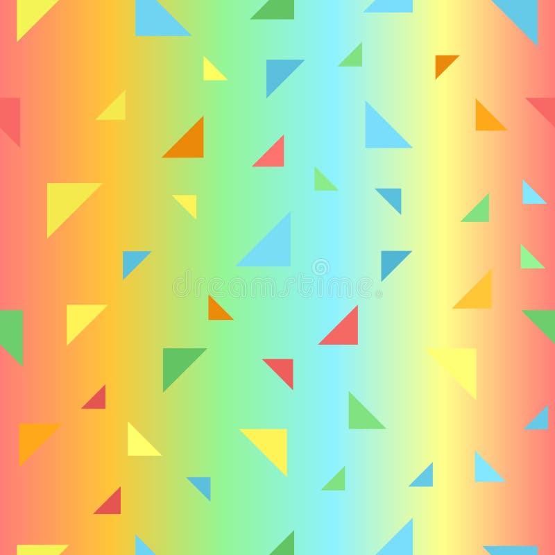 Gradient Triangle Pattern. Seamless Vector Stock Vector - Illustration ...