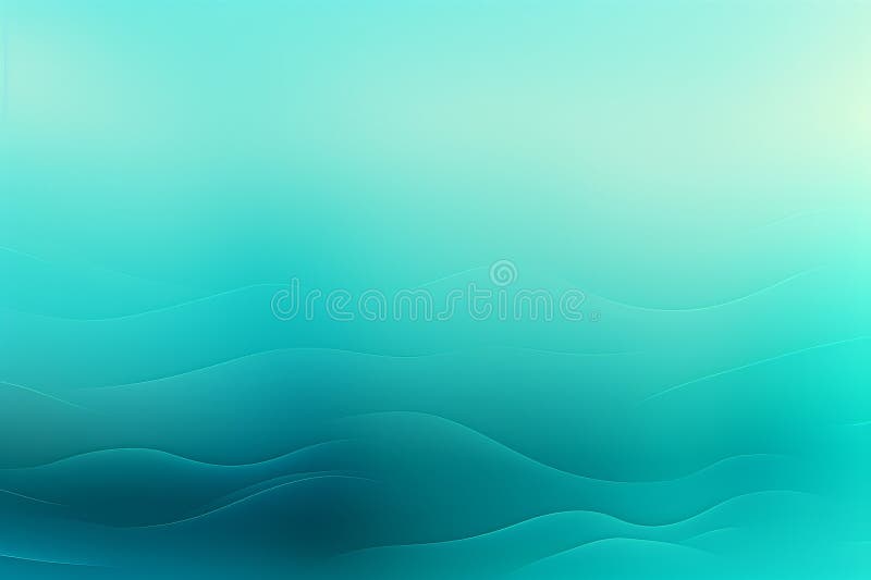 Gradient Turquoise Background with Waves. Stock Illustration ...