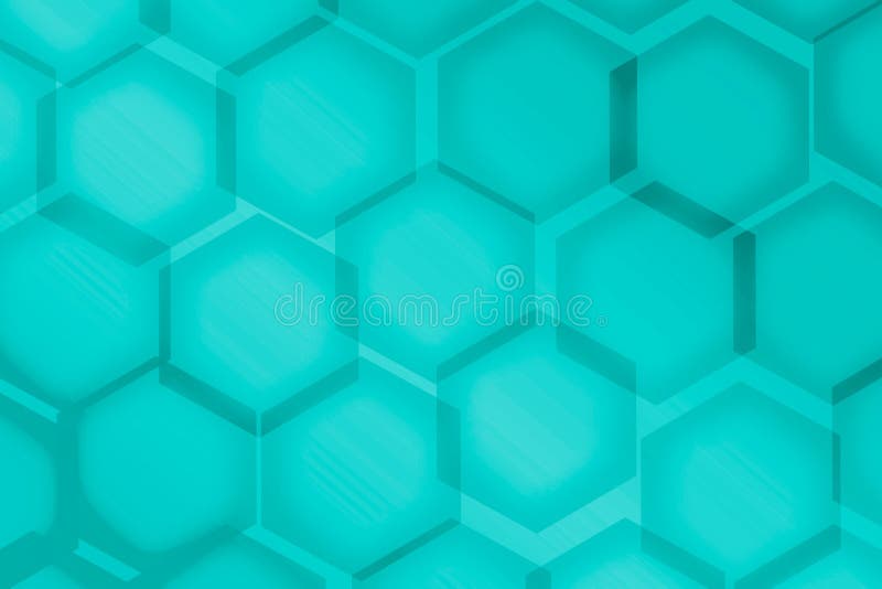 Gradient Turquoise Blue and Green Hexagon Shape Pattern for Abstract ...