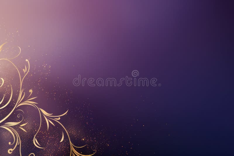 Gradient Violet Background Random Symmetric Gold Lined Subtle Indian ...