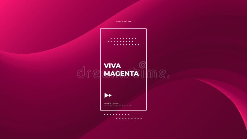 Gradient Viva Magenta Background. Wave Deep Pink Stock Vector ...