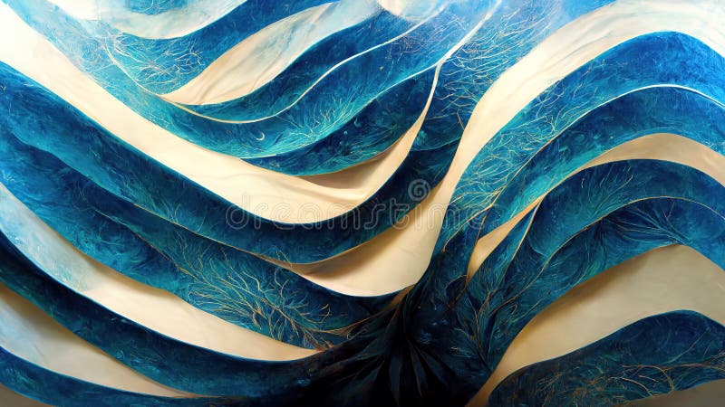 Gradient Wallpaper Background in Blue - Illustration. Generative AI ...