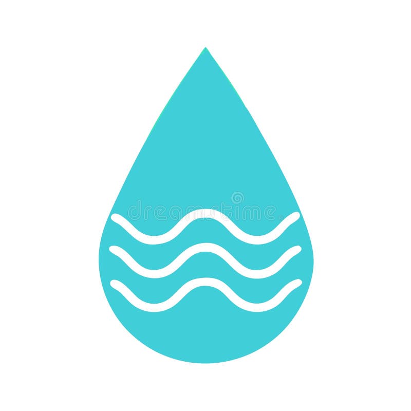 Gradient Water Drop Icon for Clean Water, Hydration, and Water ...