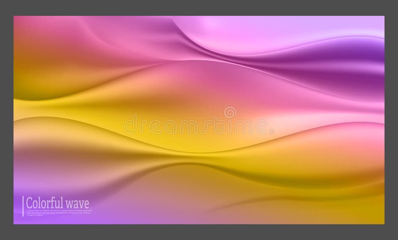 Gradient Wave. the Design Template of the Title Page of a Book ...