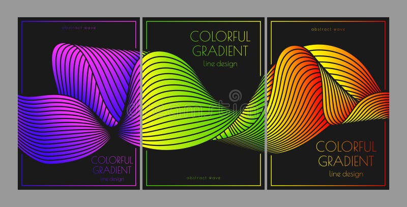 Gradient Wave. Interior Design, Wallpaper, Textures, Textiles Stock ...