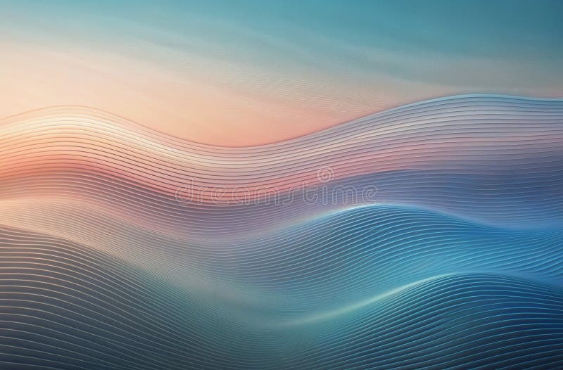 Gradient Wave Mesh Patterns, Tranquil Backgrounds, Generative Ai Stock ...