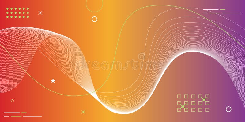 Gradient Wave Shape Background Illustration Vector Stock Vector ...