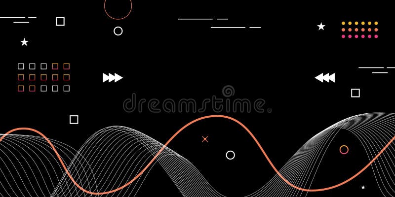 Gradient Wave Shape Background Illustration Vector Stock Vector ...