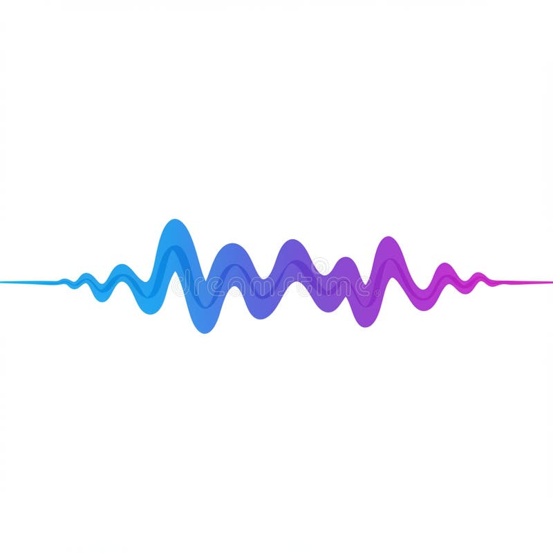A Gradient Waveform Pattern Flows Horizontally, Transitioning Smoothly ...