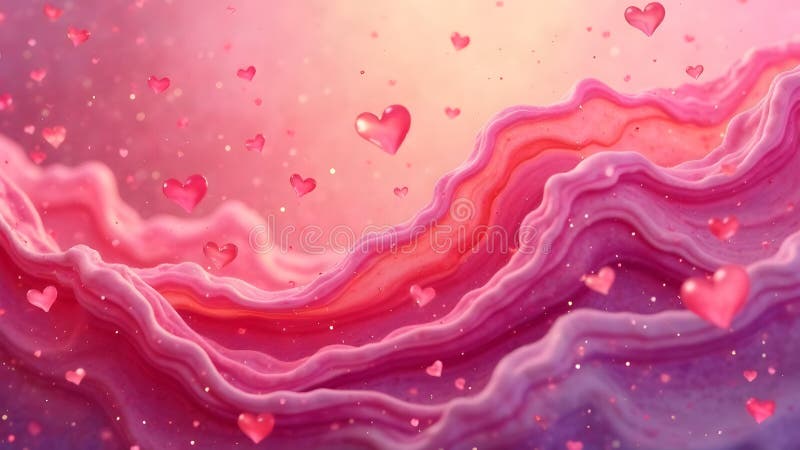 Gradient Waves Create Smooth Color Transitions from Rich Pink To Soft ...
